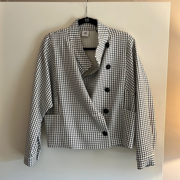 CAbi | Jackets & Coats | Windowpane Jacket Cabi | Poshmark